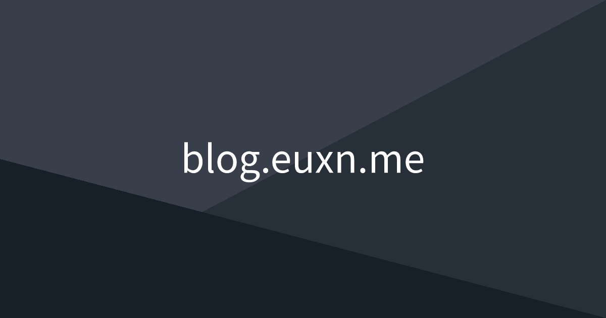 blog.euxn.me